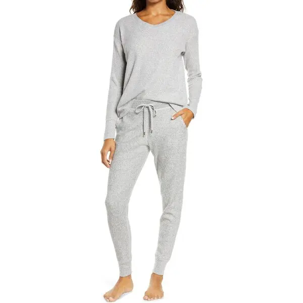 PAPINELLE Super Soft Thermal Knit Pajamas - Grey