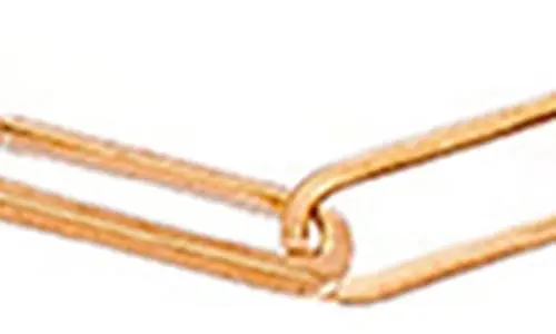 Sethi Couture 14k Gold Paper Clip Chain Necklace - Rose