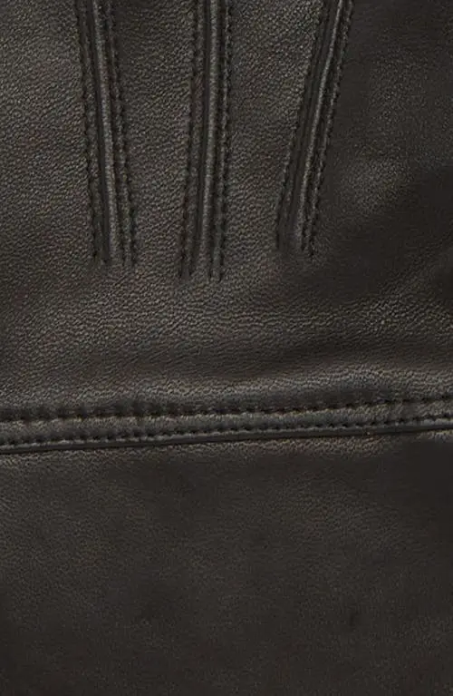 Mackage Willis Genuine Shearling Cuff Leather Tech Gloves