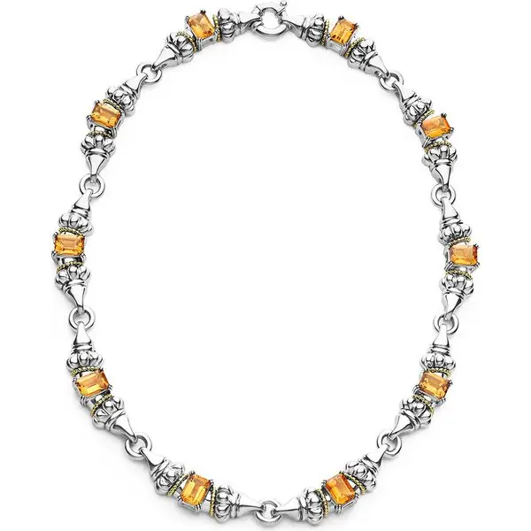 Lagos Glacier Link Necklace - Citrine