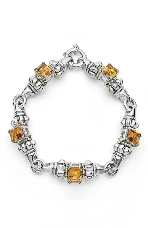 Lagos Glacier Link Bracelet - Citrine
