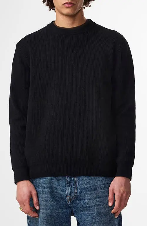 Nn07 Danny 6429 Ribbed Sweater - Black