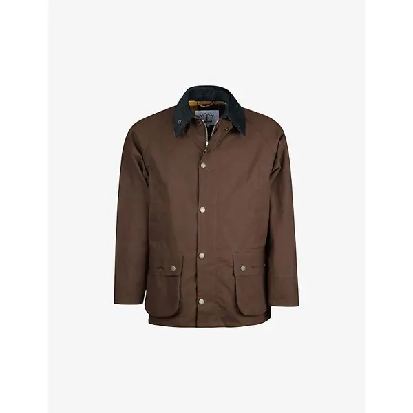 Barbour X Noah Bedale Zip-Up Waxed-Cotton Jacket - Brown