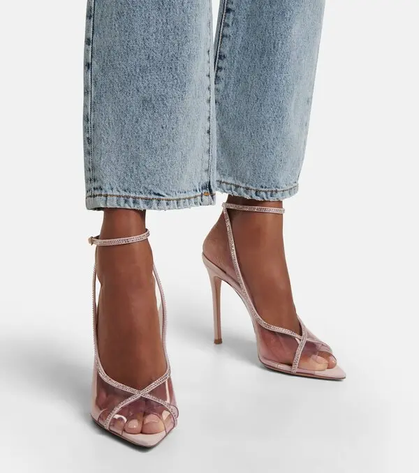 GIANVITO ROSSI Crystelle 105 Embellished Sandals