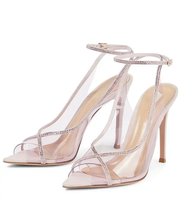 GIANVITO ROSSI Crystelle 105 Embellished Sandals