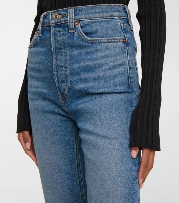 RE/DONE 90s Ultra High-rise Skinny Jeans - Blue