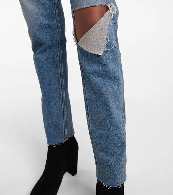 RE/DONE 90s Ultra High-rise Skinny Jeans - Blue