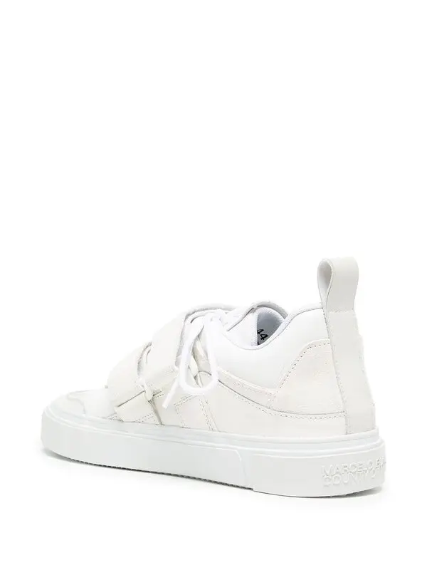 COUNTY OF MILAN Marcelo Burlon Logo-print Leather Sneakers