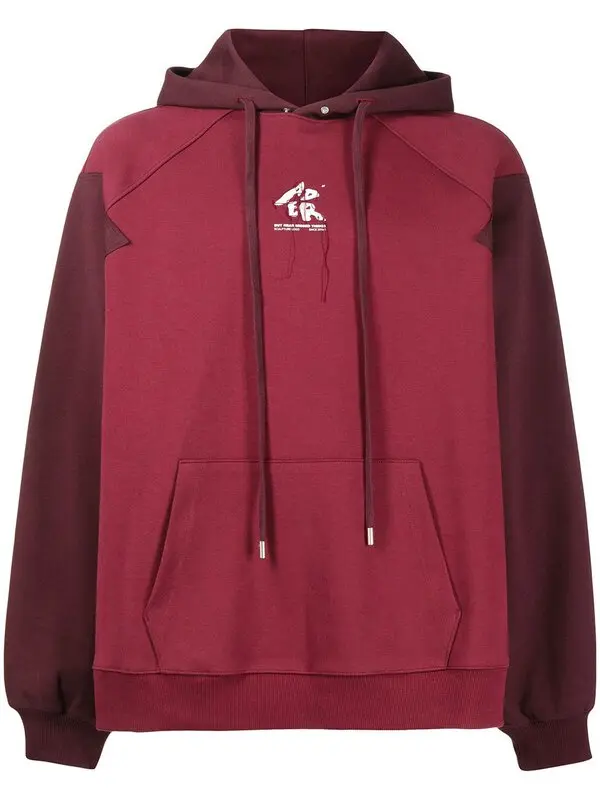 ADER ERROR Sculpture Logo-print Jersey Hoodie