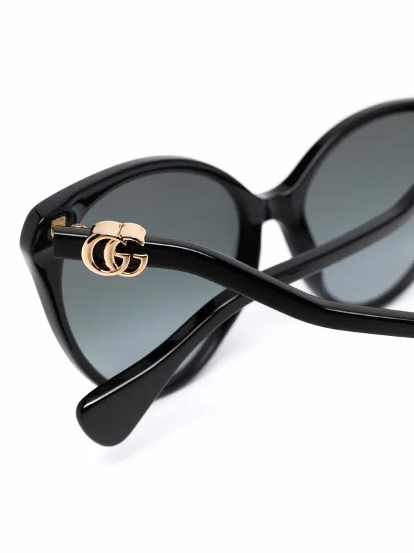 Gucci 1816S Classic Women’s Oversized Cat Eye Sunglasses New Fashion Show GG cat-eye sunglasses in silver - Gucci | Mytheresa main image 3