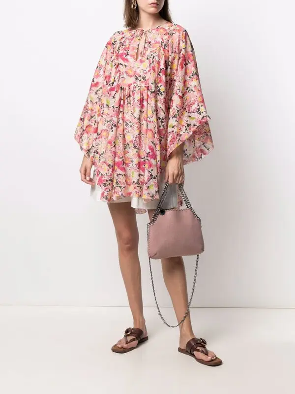 Stella McCartney Floral-print Organic-cotton Kaftan