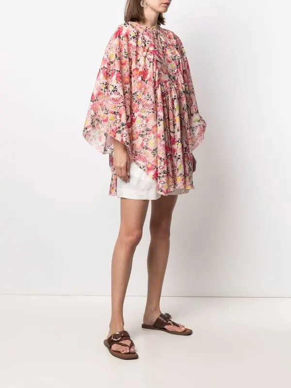 Stella McCartney Floral-print Organic-cotton Kaftan