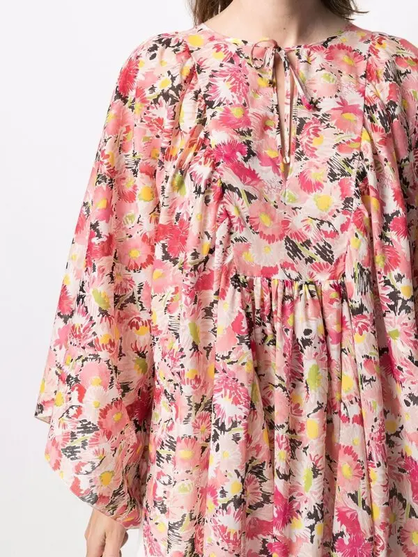 Stella McCartney Floral-print Organic-cotton Kaftan