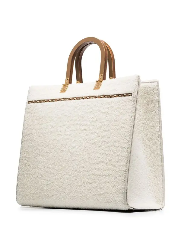 Fendi Shearling Sunshine Tote Bag
