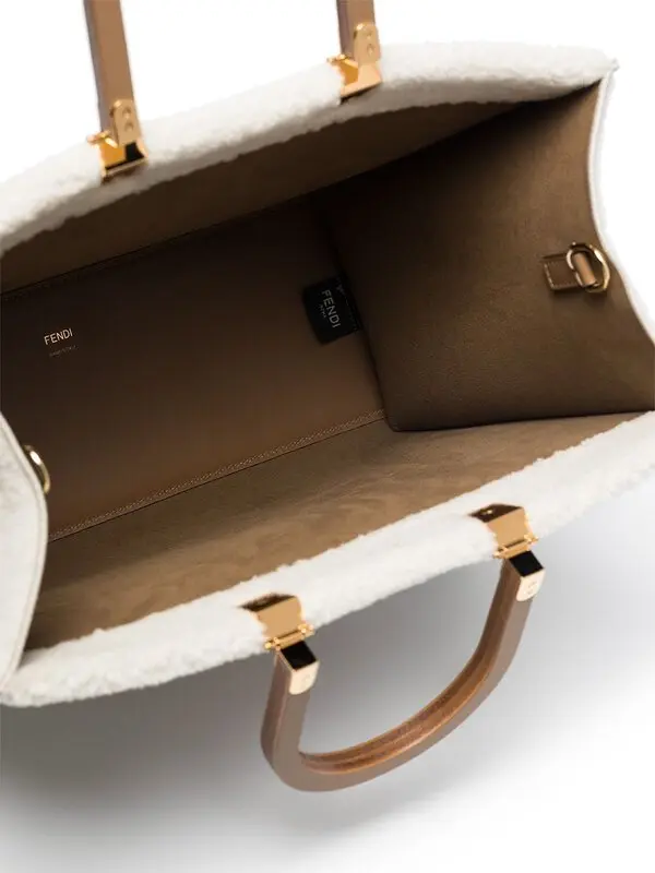 Fendi Shearling Sunshine Tote Bag