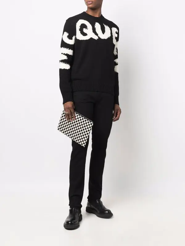Alexander McQueen Intarsia-knit Cotton Jumper