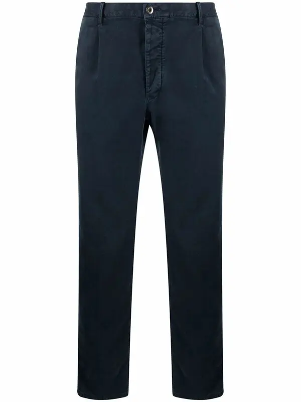 Incotex Slim-cut Chino Trousers - Blue
