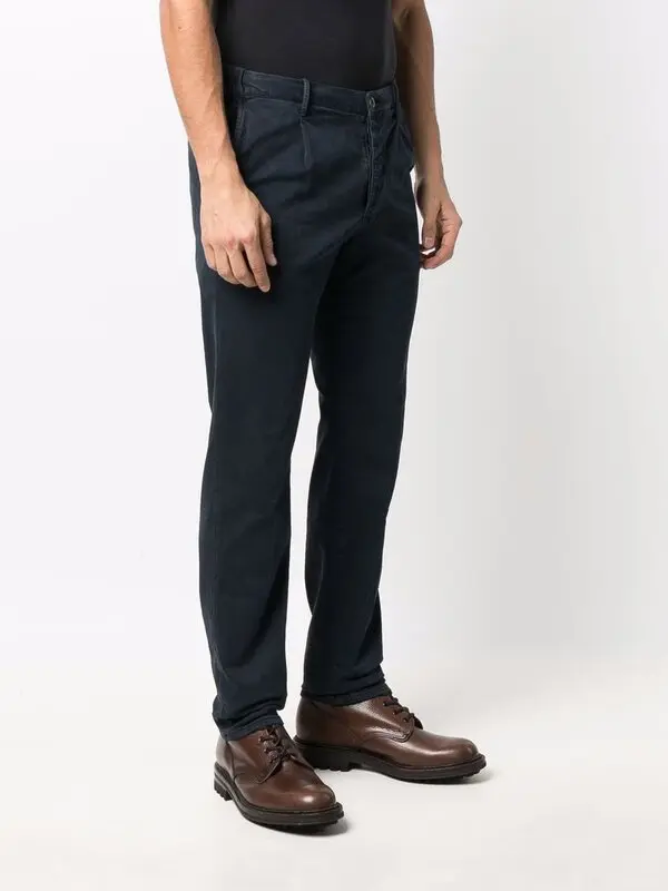 Incotex Slim-cut Chino Trousers - Blue