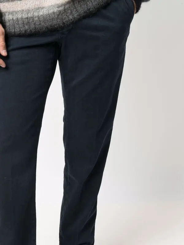 Incotex Slim-cut Chino Trousers - Blue