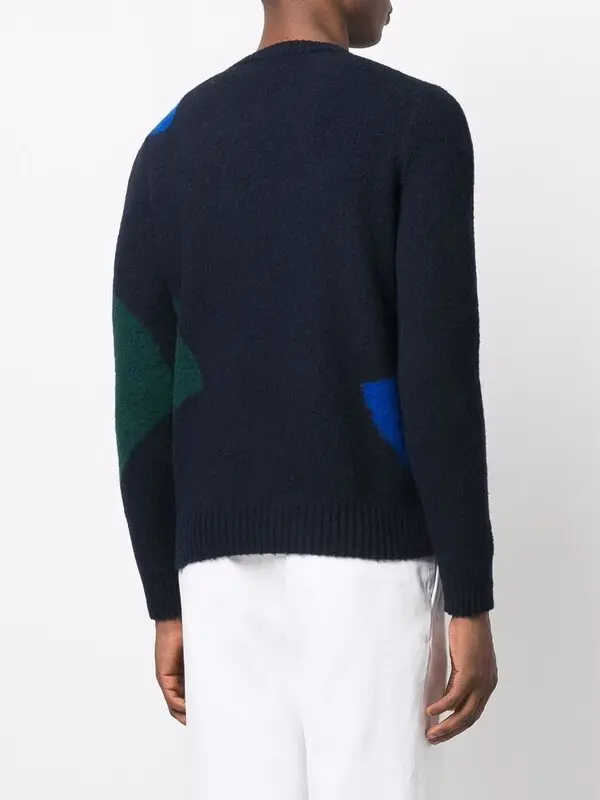 DRUMOHR Colour-block Round Neck Jumper