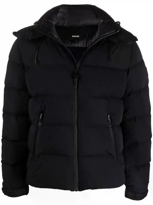 Mackage Hooded Feather-down Padded Jacket - Black