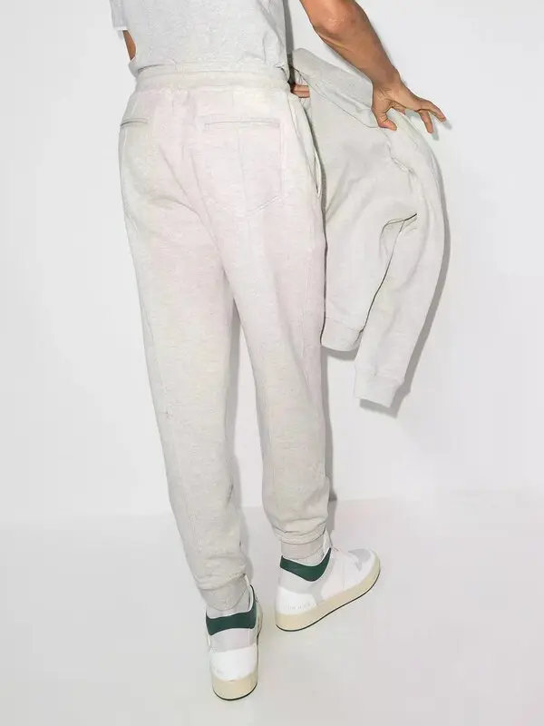Brunello Cucinelli Drawstring-waist Tapered Track Pants - White