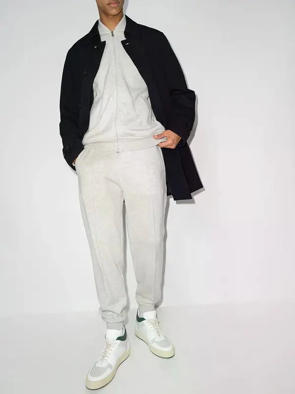 Brunello Cucinelli Drawstring-waist Tapered Track Pants - White