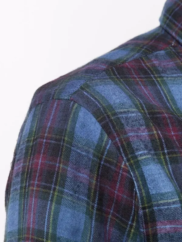 DEPERLU Tartan-print Cotton Shirt