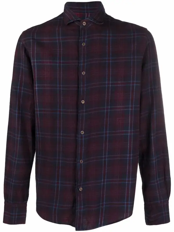 DEPERLU Tartan-print Cotton Shirt