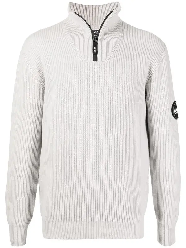 Giorgio Armani Zip-front Funnel Neck Jumper
