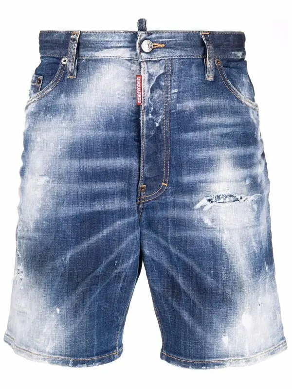 Dsquared2 Distressed-effect Denim Shorts