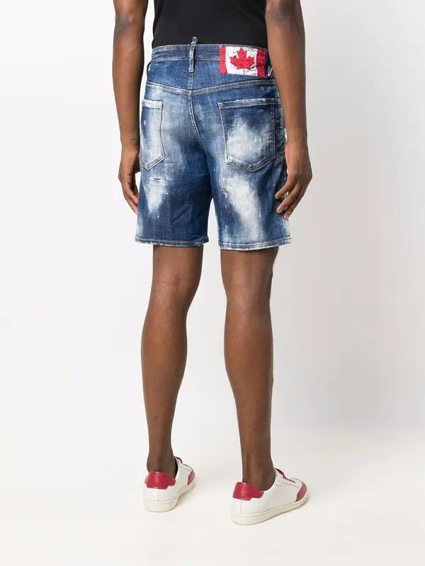 Dsquared2 Distressed-effect Denim Shorts