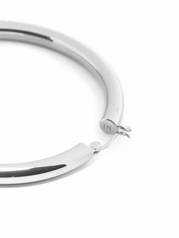 Tom Wood Thick Giant Classic Hoop Earrings - Silver | Editorialist
