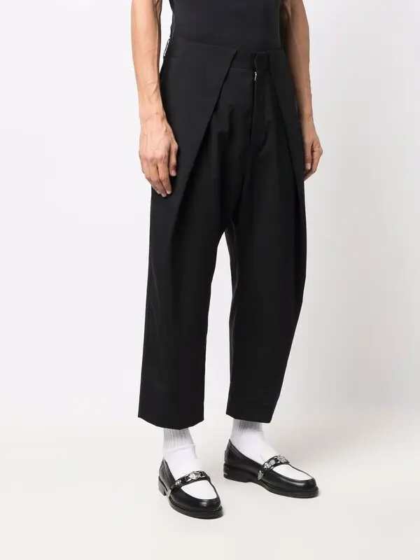 Balmain Draped Cropped Trousers