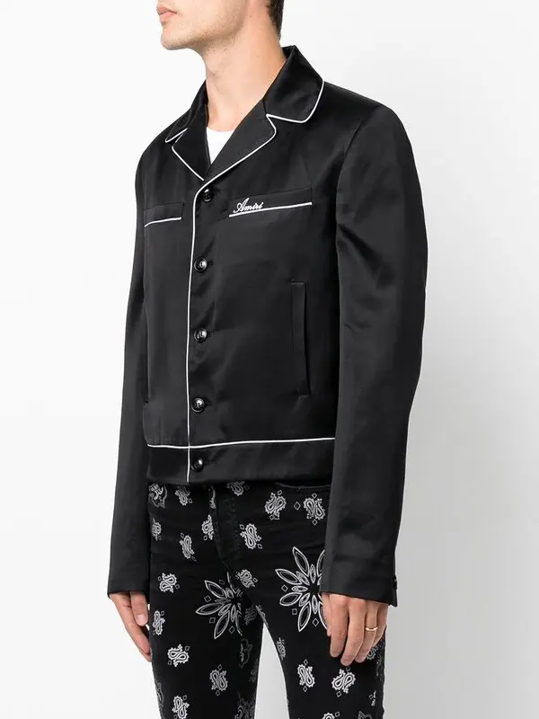 Amiri Logo-print Pyjama-shirt Jacket