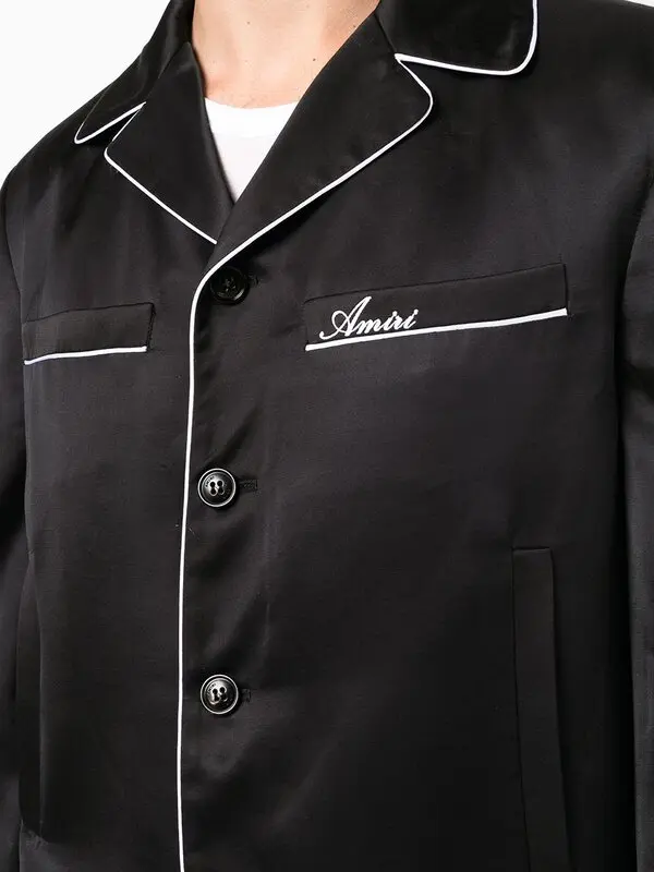 Amiri Logo-print Pyjama-shirt Jacket