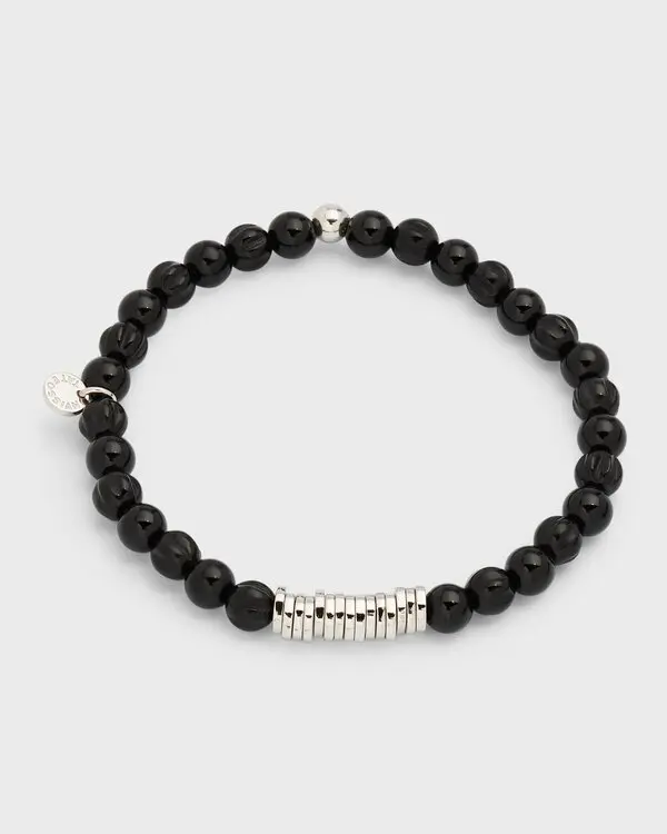 Tateossian Onyx Beaded Bracelet - Black