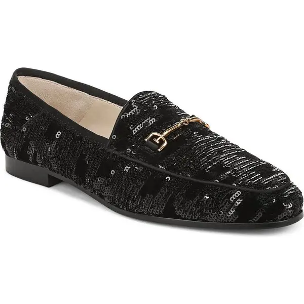 Sam Edelman Loraine Bit Loafer - Black Sequins