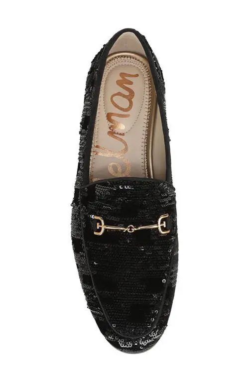 Sam Edelman Loraine Bit Loafer - Black Sequins