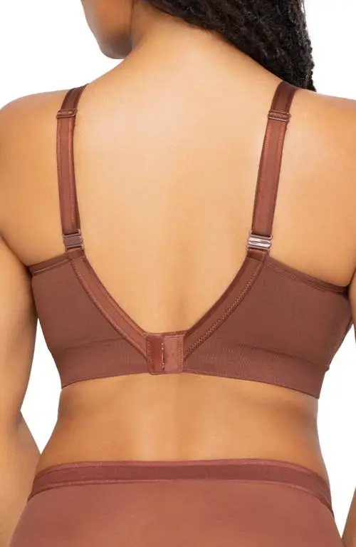 CURVY COUTURE Smooth Seamless Comfort Bralette - Chocolatednu