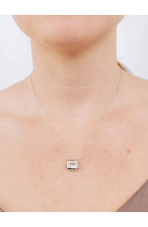 Anzie White Topaz Pendant Necklace