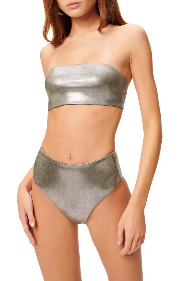 Good American Better Band Strapless Bikini Top
