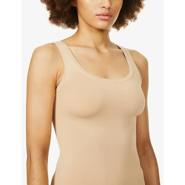 Hanro Touch Feeling Scooped Stretch-jersey Top - Beige