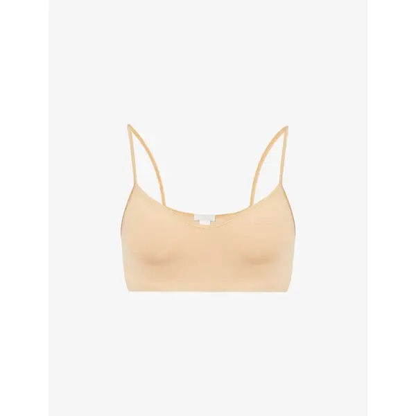 Hanro Touch Feeling Cropped Stretch-jersey Bra - Beige