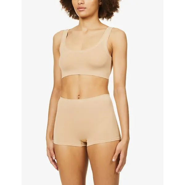 Hanro Touch Feeling Cropped Stretch-jersey Bra
