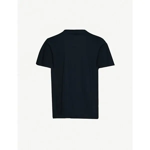 Paul Smith Zebra-embroidered Cotton-jersey T-shirt Xxl - Navy