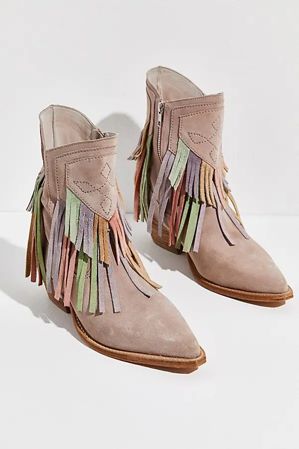 Free People Lawless Fringe Western Boots