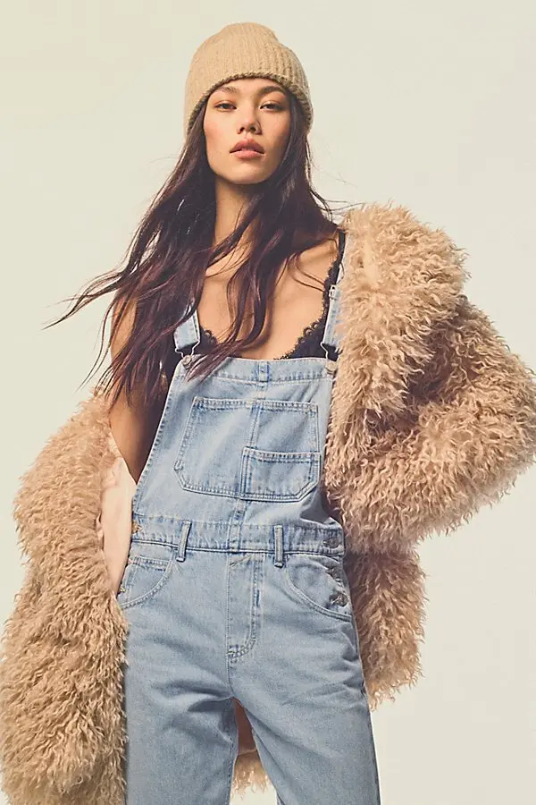 Free People We The Free Ziggy Denim Overalls - Blue Moon