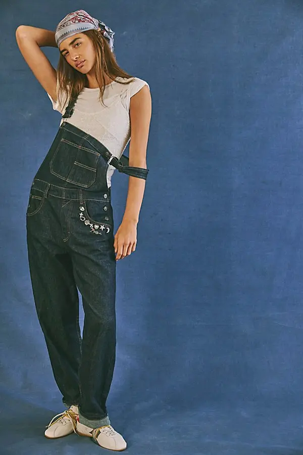 Free People We The Free Ziggy Denim Overalls - Hawthorne