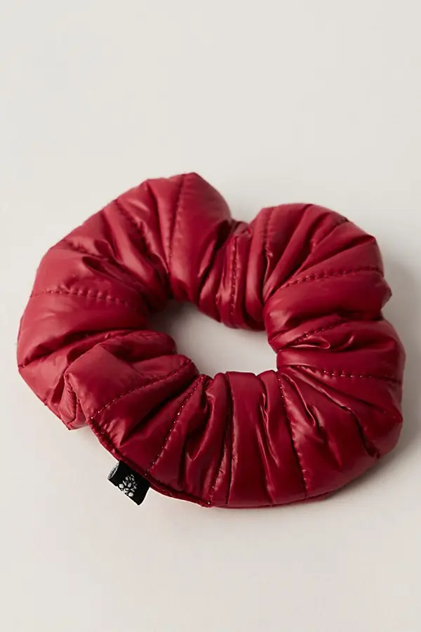 Free People Sports Puffer Scrunchie - Clove